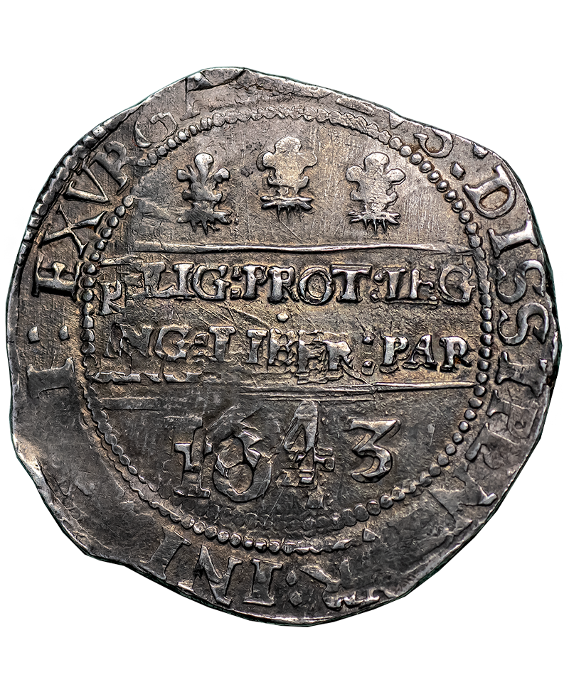 1643 Charles I Oxford Mint Halfcrown - Bull 601D - 1 of 3 known – M & H