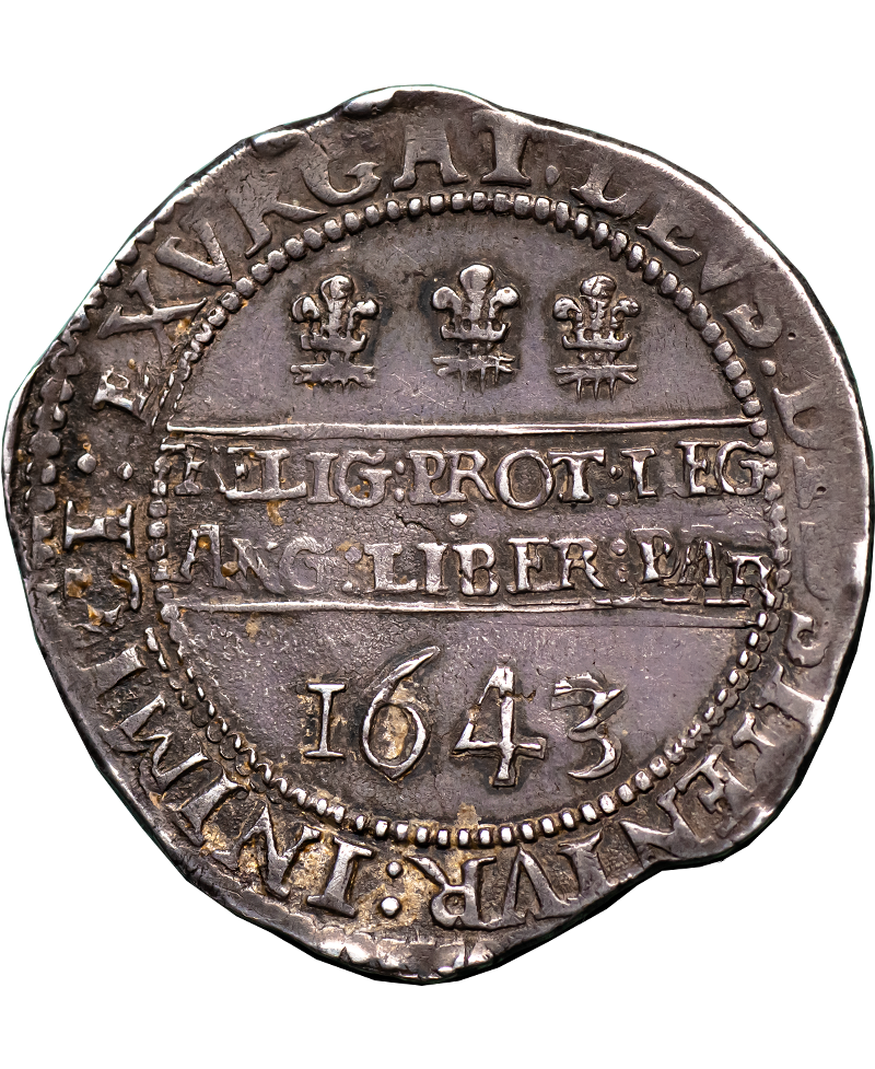 1643 Charles I Oxford Mint Halfcrown - Bull 597L – M & H