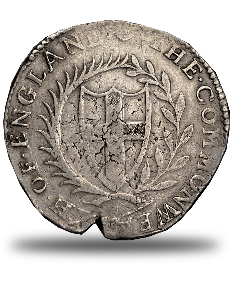 1653 Commonwealth mm Sun Halfcrown – M & H