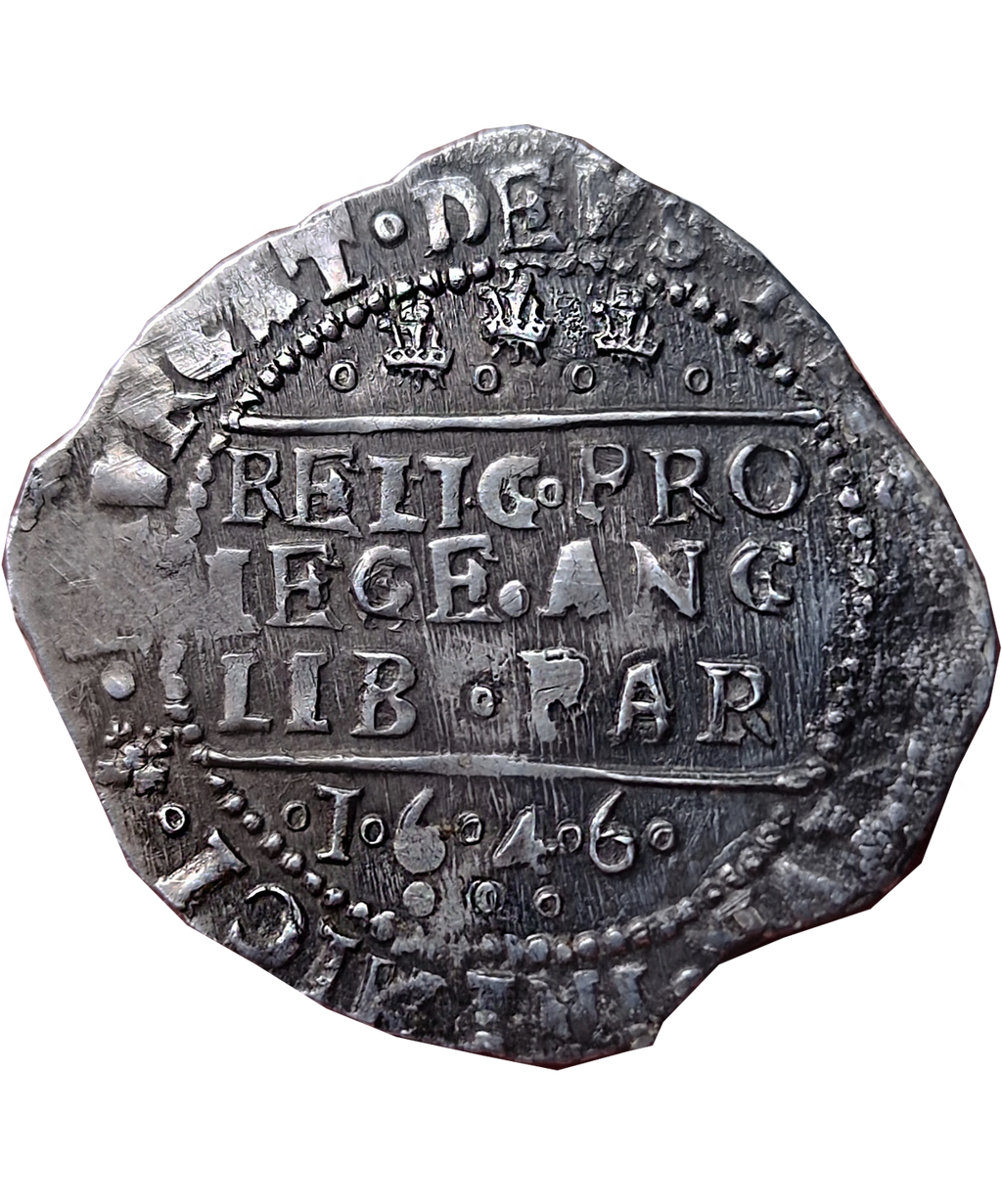 1646 CHARLES I OXFORD MINT SHILLING – M & H