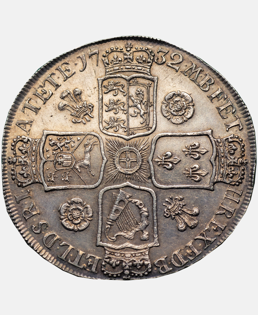 1732 George II SEXTO Crown – M & H