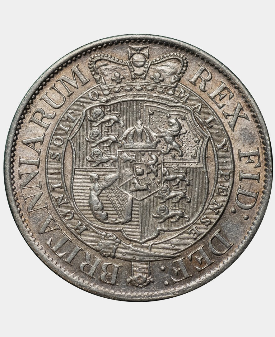 1817 George III Laur Head Halfcrown – M & H
