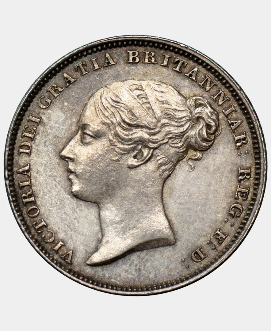 1838 Queen Victoria Young Head Sixpence – M & H