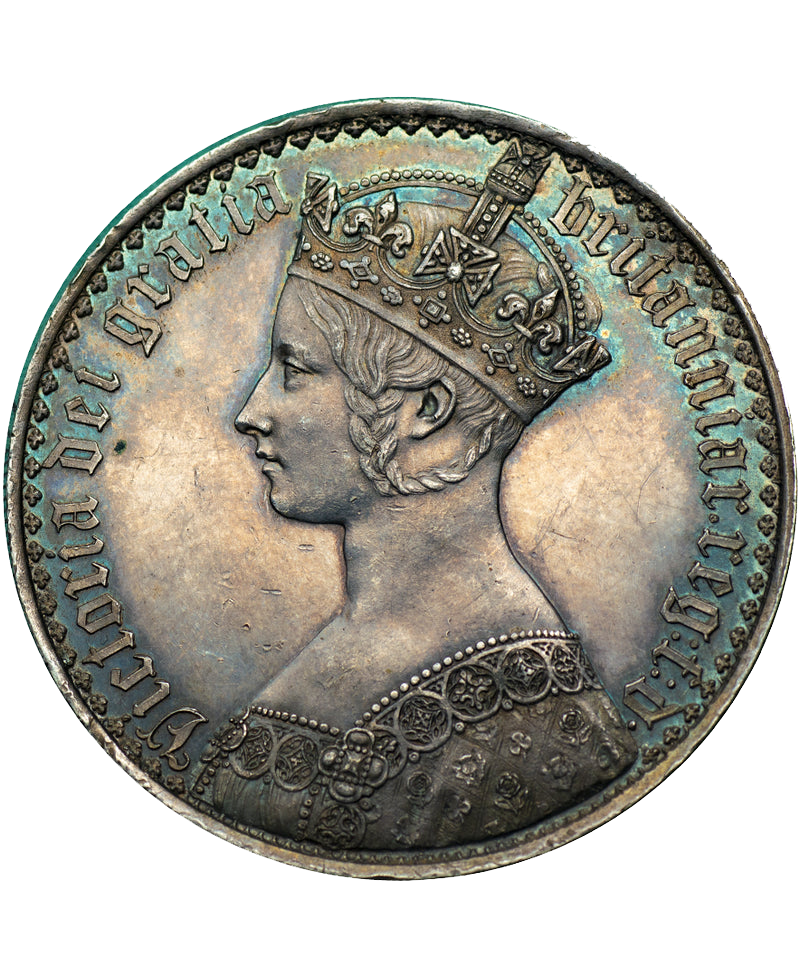 1847 Queen Victoria Gothic Crown – M & H