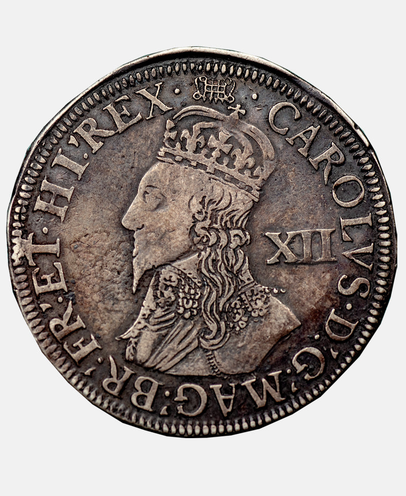 1633 -34 Charles I Pattern mm Portcullis Shilling - 1 of 5 known – M & H