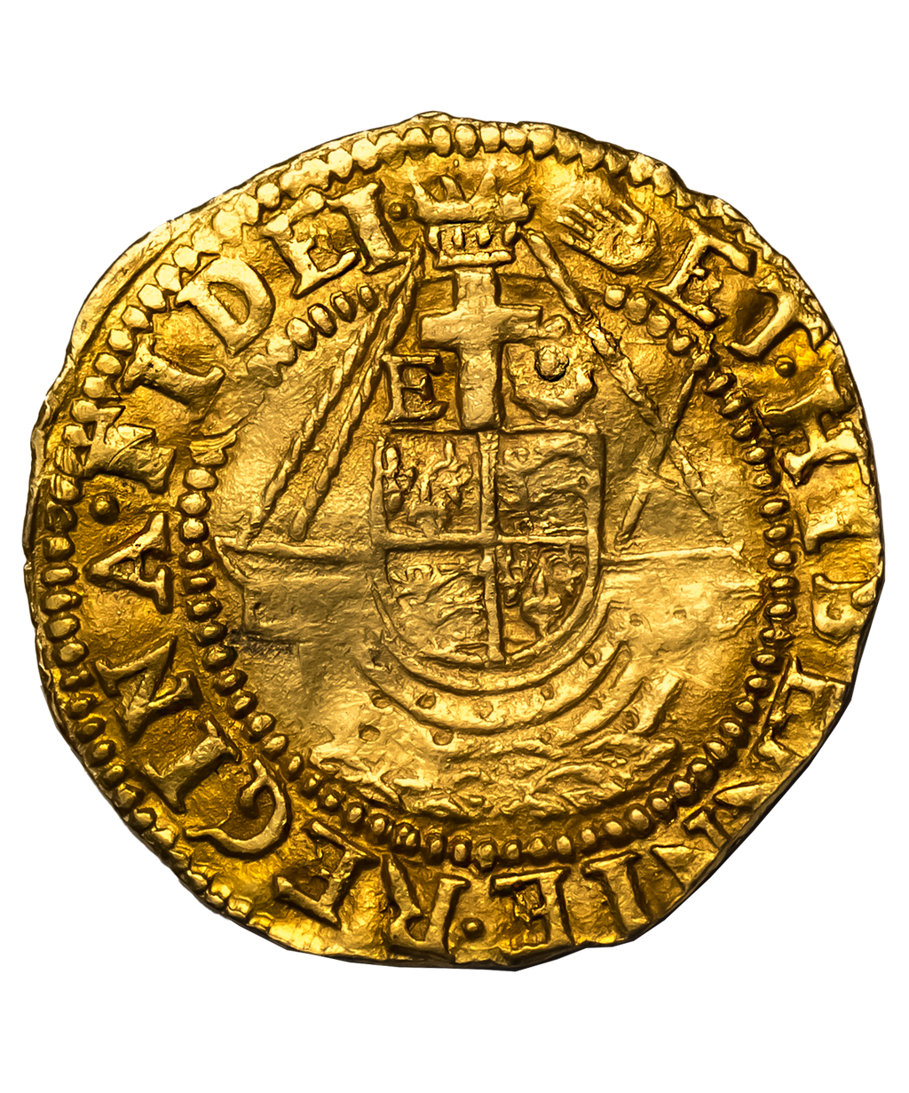 1590 - 92 Elizabeth I mm Hand Quarter Angel – M & H