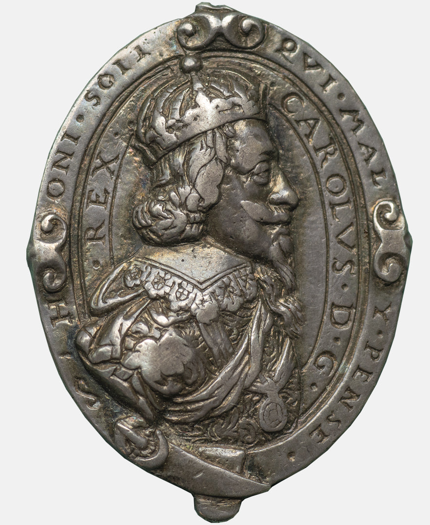 1642 - 49 Charles I Royalist Badge by Thomas Rawlins – M & H
